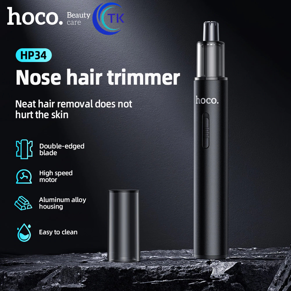 เครื่องตัดขนจมูกไฟฟ้า HOCO HP34 ที่ตัดขนจมูกแบบชาร์จไฟ Nose Hair ...