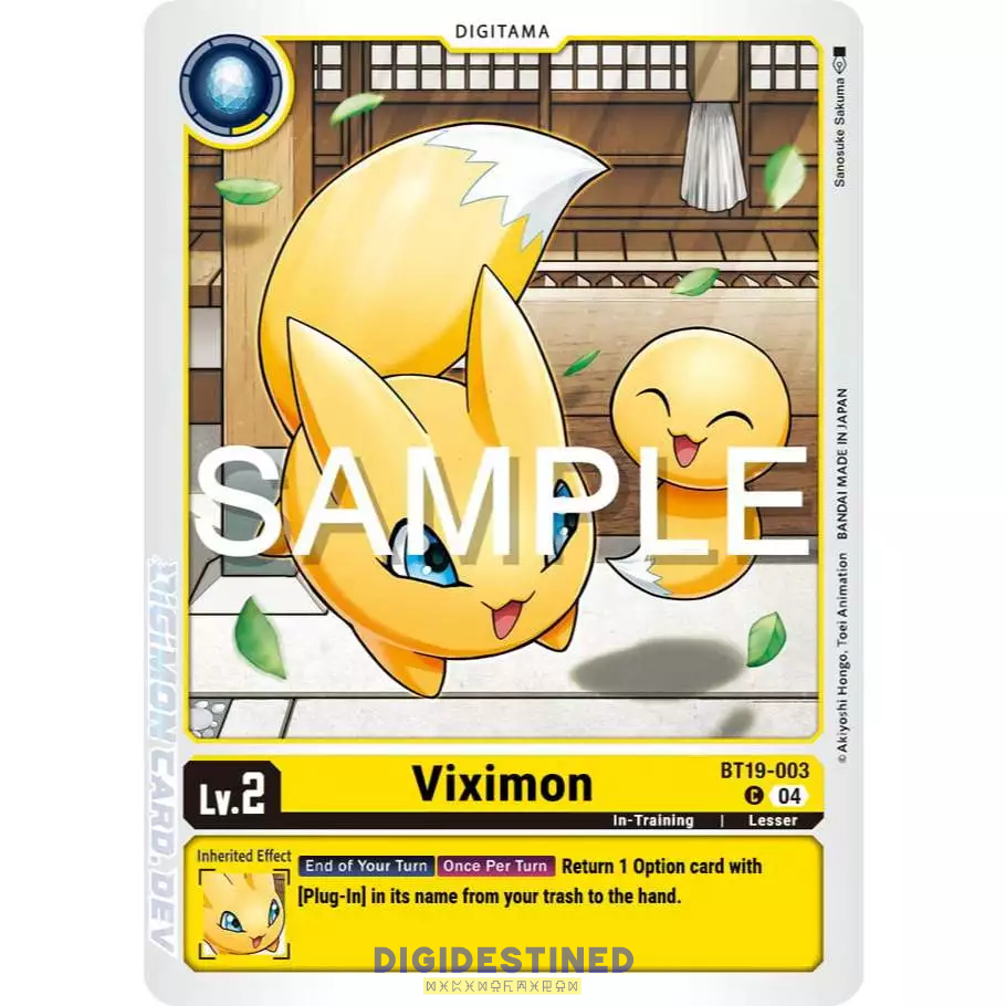 [Digimon] Viximon BT19-003 Digimon Card การ์ดสะสมดิจิม่อน ร้านDDN ...