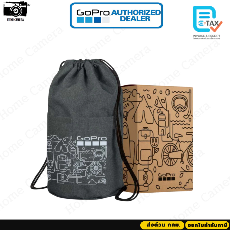 Gopro Drawstring Bag 15L กระเป๋าสะพายหลังพรีเมี่ยม กันน้ำ น้ำหนักเบา ...