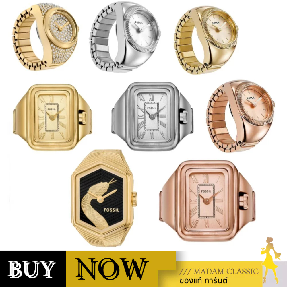 [Pre-Order จัดส่ง 7-9 วัน] นาฬิกาเเหวน Watch Ring Fossil SET รุ่น ...