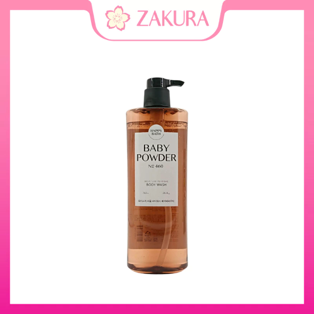 HAPPY BATH No.460 Moisture Perfume Body Wash - Baby Powder 760g ...