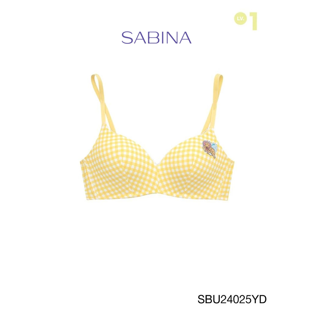 Sabina Pretty Perfect Level 1 เสื้อชั้นใน ไร้โครง รหัส SBU24025YD - สีเหลืองเข้ม | Shopee Thailand