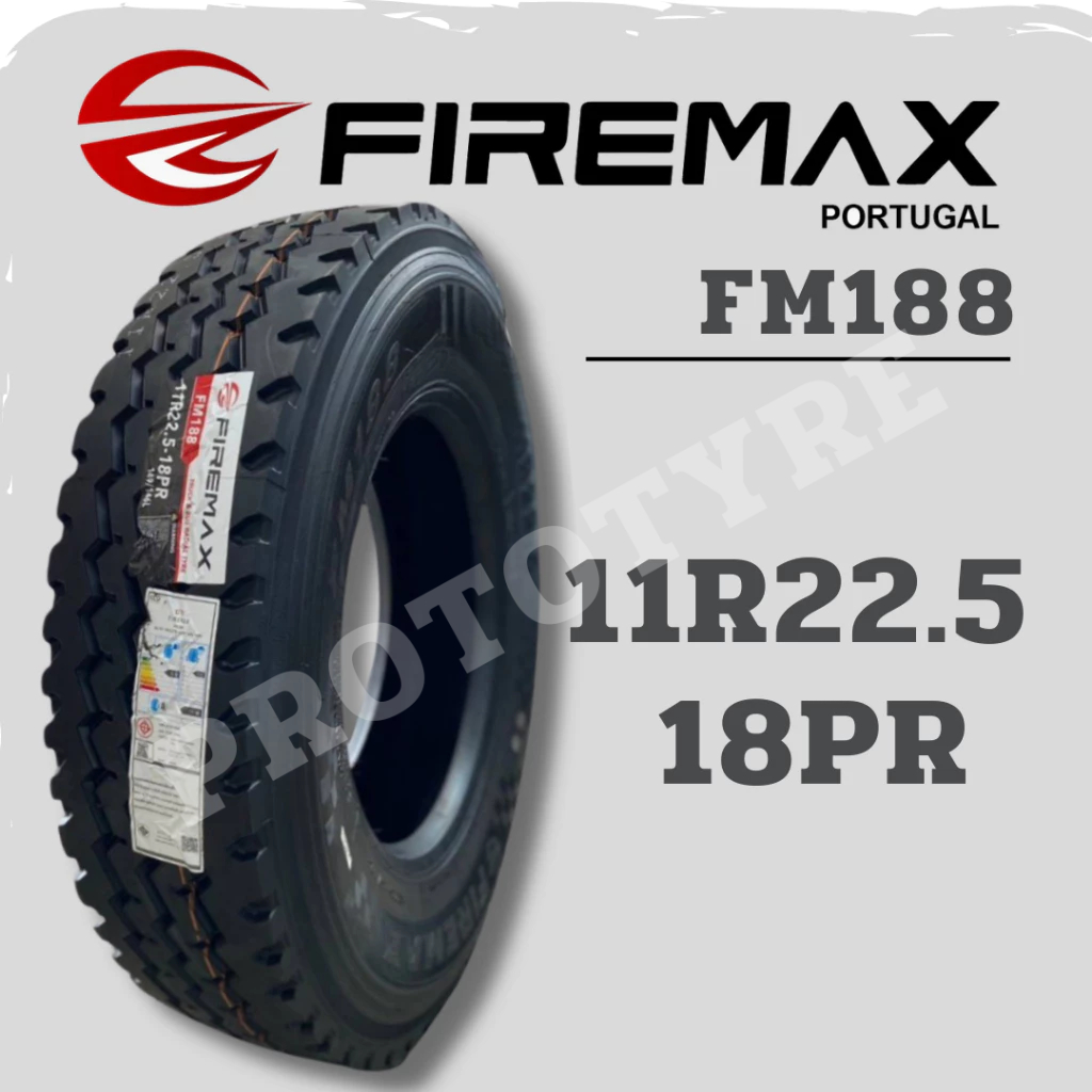 ยางรถบรรทุกเรเดียล 11R22.5 18PR ยี่ห้อ Firemax รุ่น FM188 | Shopee Thailand