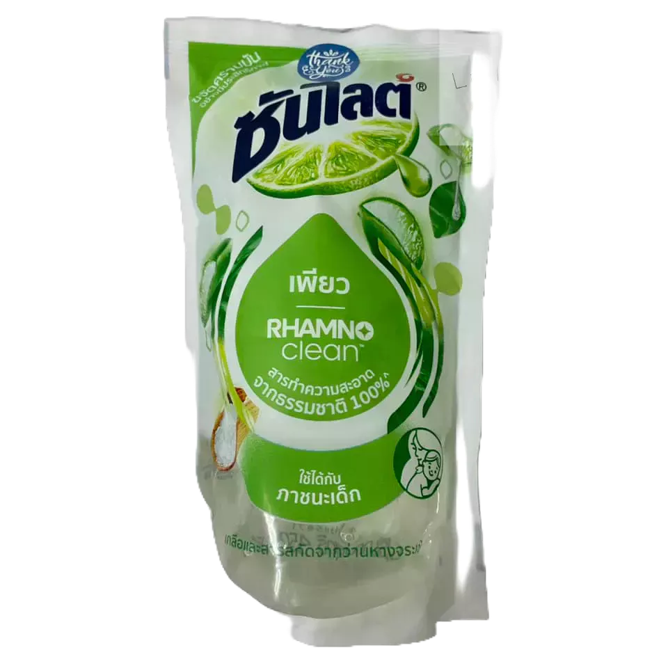 ซันไลต์ เพียว RHAMNO Clean น้ำยาล้างจาน ถุงเติม 450 มล. ใช้ได้กับภาชนะ ...
