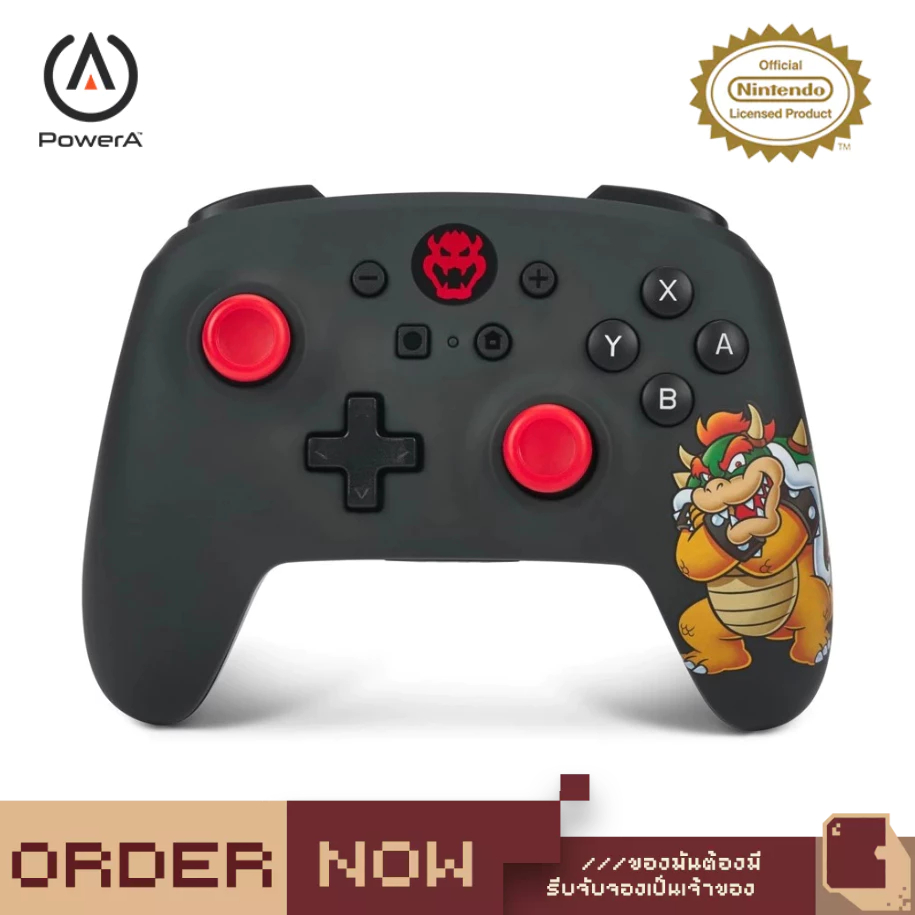 PowerA Wireless Controller for Nintendo Switch - King Bowser ...