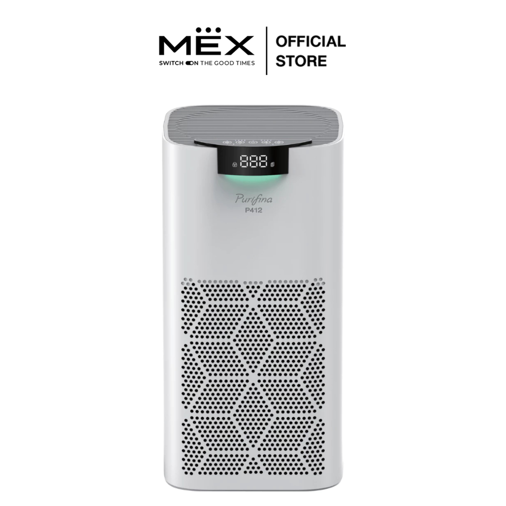 MEX เครื่องฟอกอากาศ Purifina รุ่น P412 ขนาดพื้นที่ที่เหมาะสม : 45 ตารางเมตร | Shopee Thailand