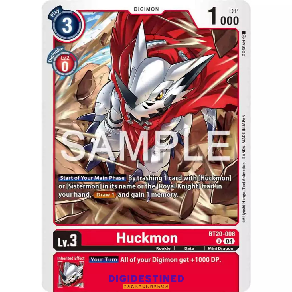 [Digimon] Huckmon BT20-048 Digimon Card การ์ดสะสมดิจิม่อน ร้านDDN | Shopee Thailand