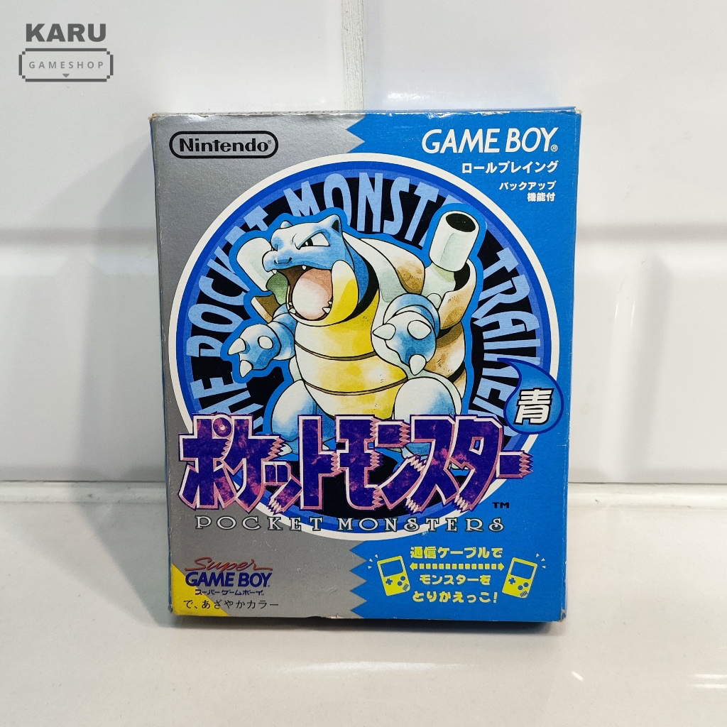 [พร้อมส่ง] มือ 2 แผ่นเกม Nintendo Gameboy : Pokemon Blue ปกญี่ปุ่น ...