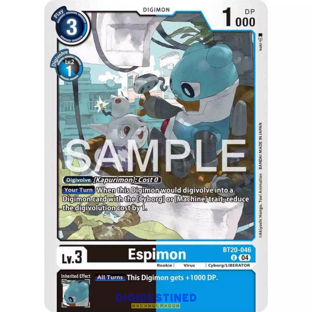 [Digimon] Espimon BT20-048 Digimon Card การ์ดสะสมดิจิม่อน ร้านDDN | Shopee Thailand