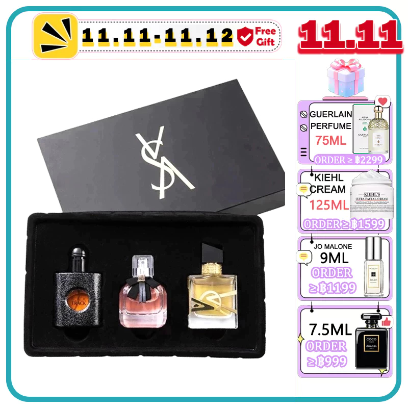 ⭐7.5ml*3⭐YSL Yves Saint Laurent 3piece set Eau de Parfum Gift Set Mon Paris /Libre/Black Opium 7 ...