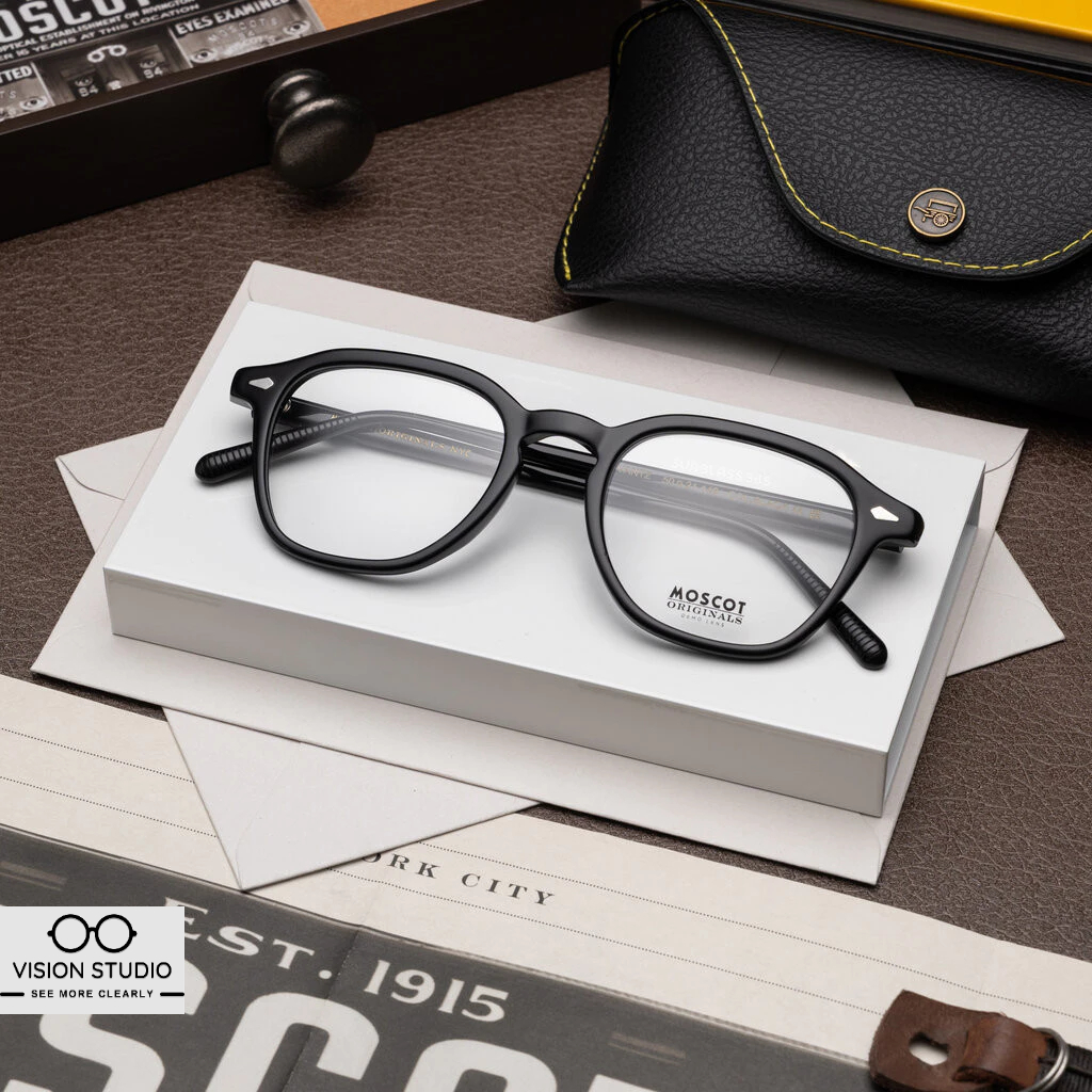 แว่นสายตา Moscot Vantz Black | Shopee Thailand