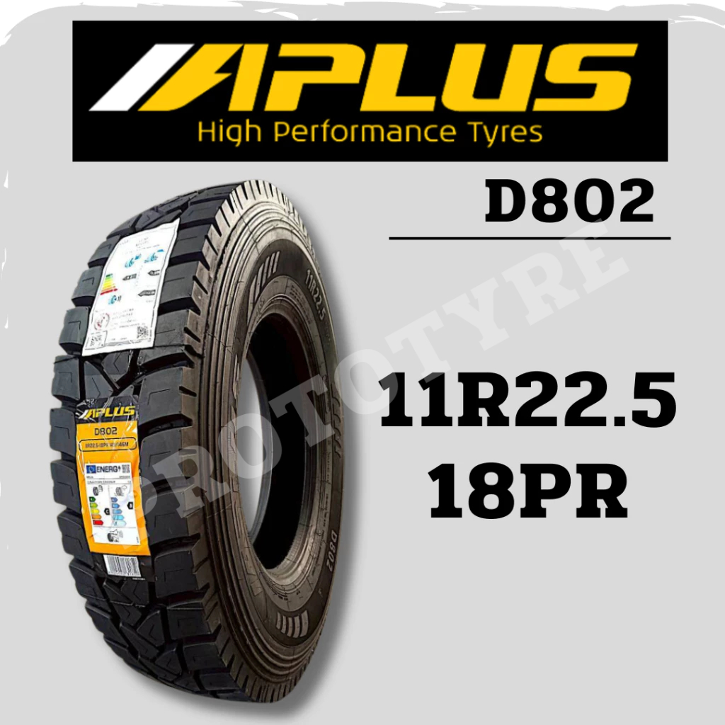 ยางรถบรรทุกเรเดียล 11R22.5 18PR ยี่ห้อ APLUS รุ่น D802 | Shopee Thailand