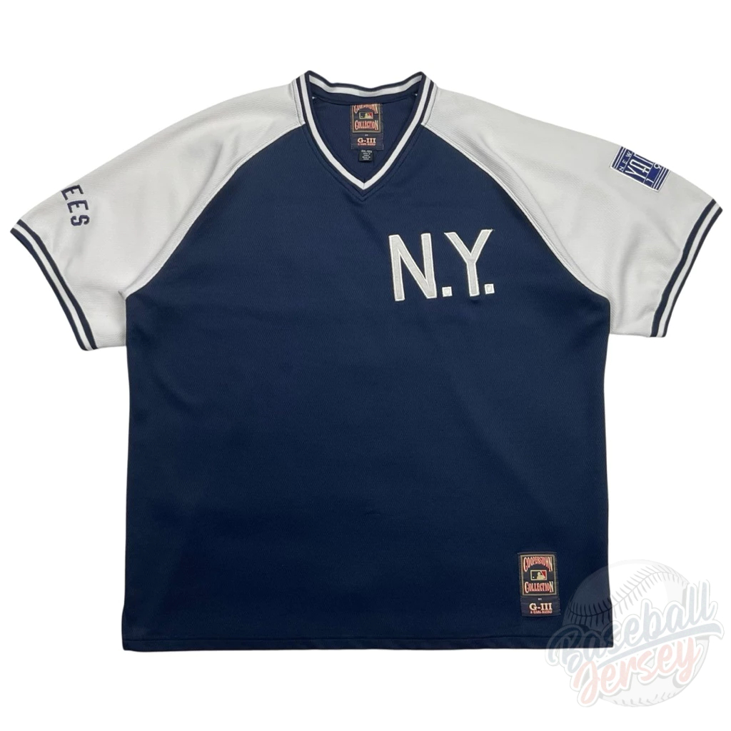 เสื้อเบสบอล MLB Vintage Cooperstown Collection G-III All Stars 27 NY ...