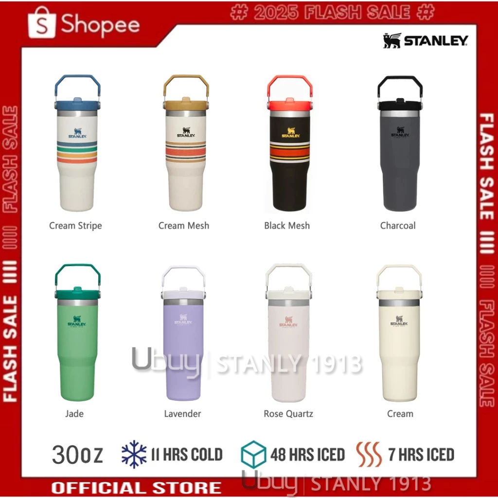 ของแท้💯30OZAuthenticแก้ว$STANLEY VARSITY IceFlow™ FLIP STRAW Tumbler ...