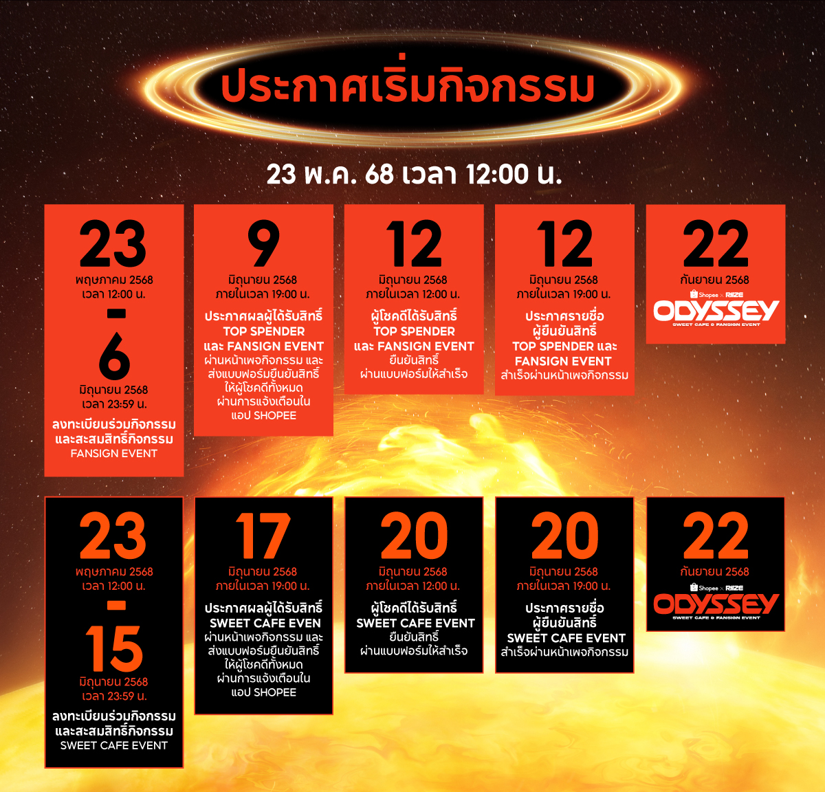 SHOPEE X RIIZE 'ODYSSEY' SWEET CAFE & FANSIGN EVENT