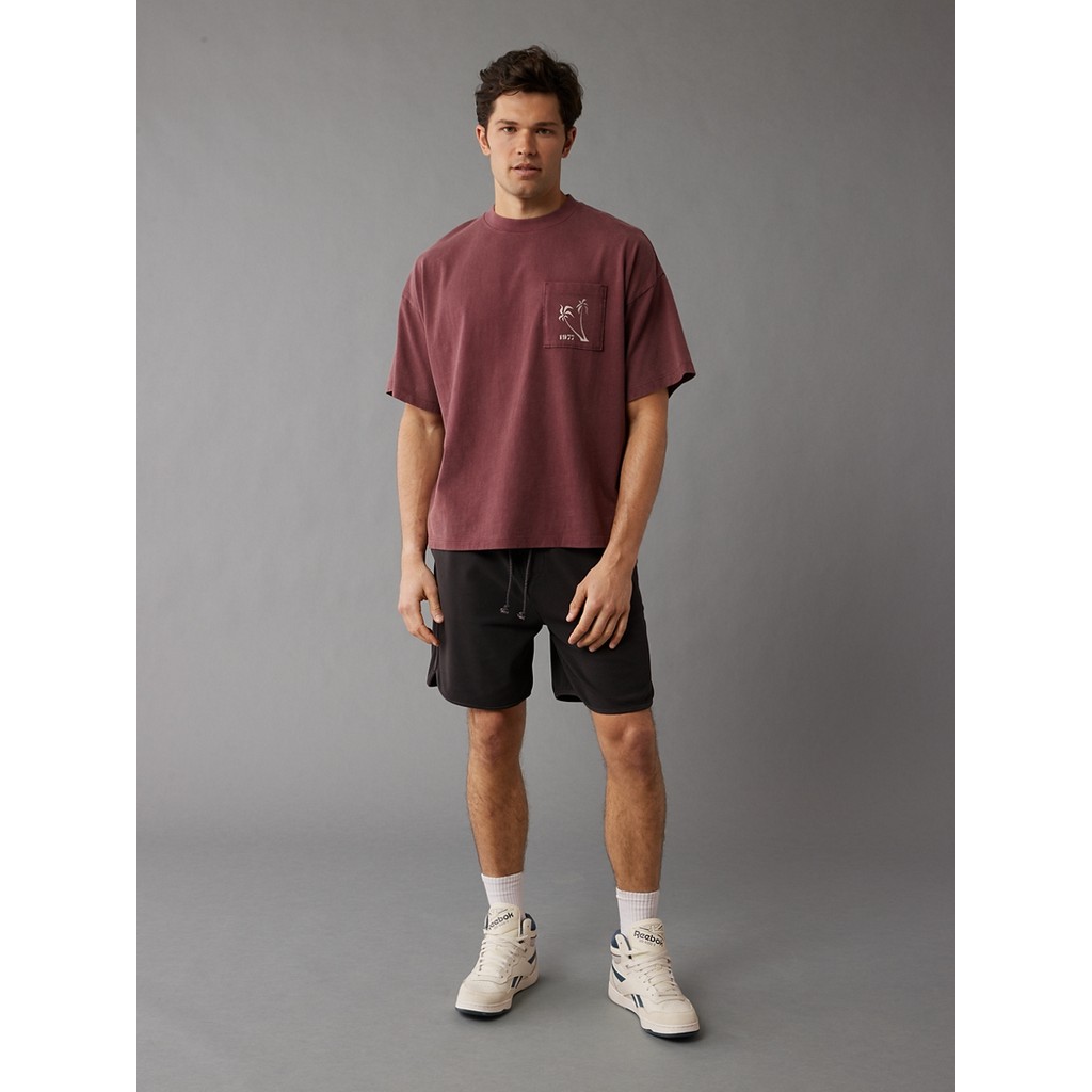 American Eagle เสื้อยืดผู้ชาย G - OVERSIZED PKT SET IN TEE - PCDYE ...