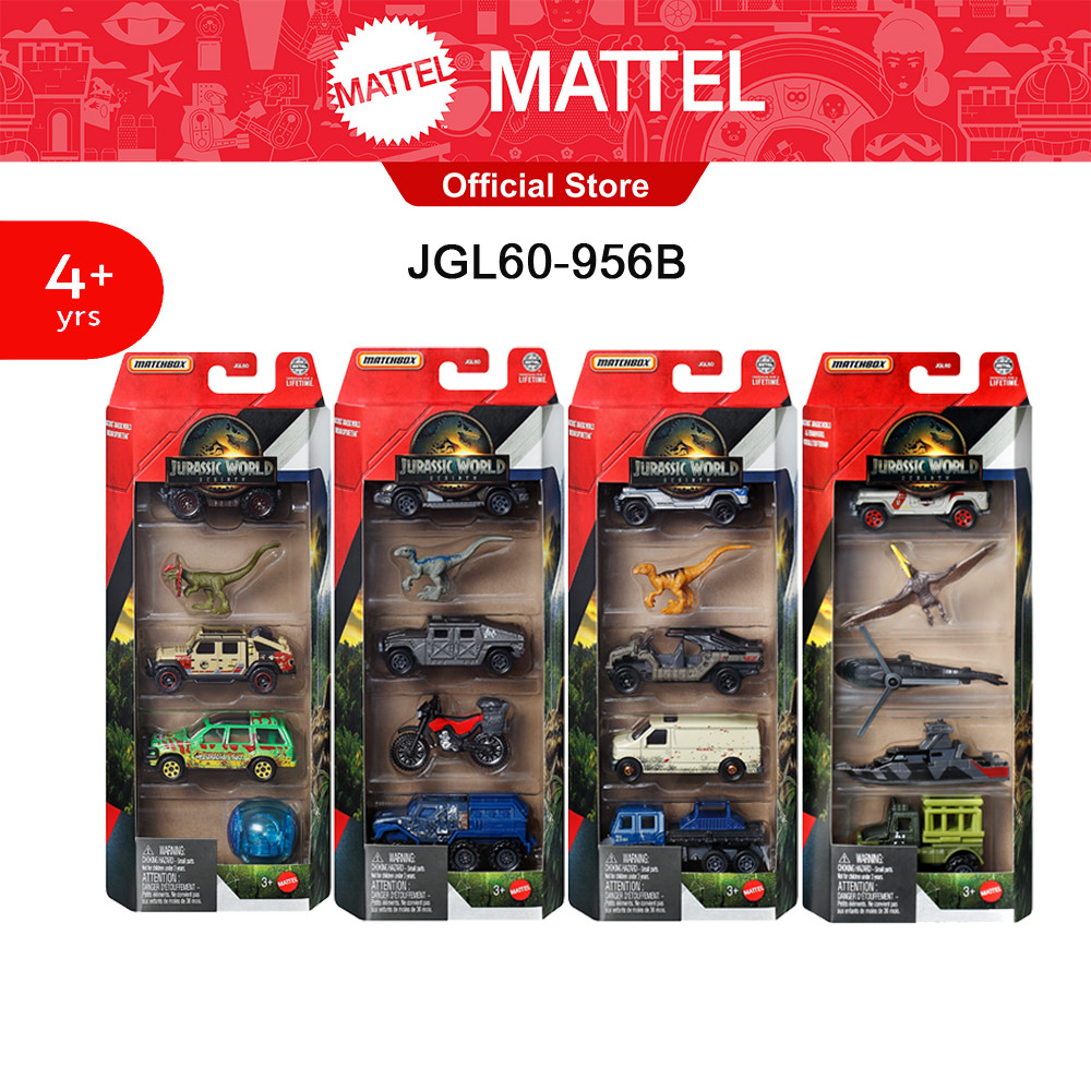 Jurassic World Rebirth Matchbox 5-Pack Asst รถแม็ตช์บ๊อกซ์ รุ่นจูราสสิค ...