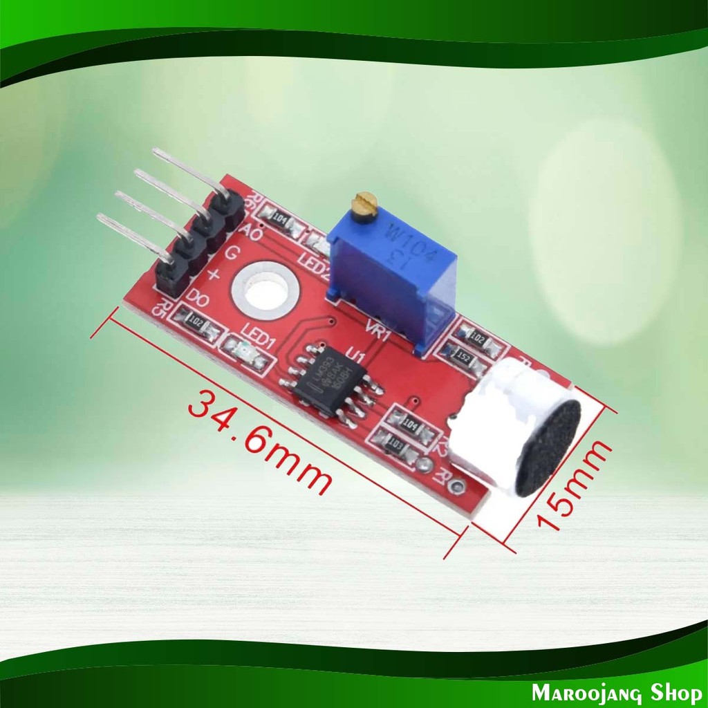 โมดูลวัดความดังเสียง Sound Sensor Detection Module Ky-037 Module | Shopee Thailand