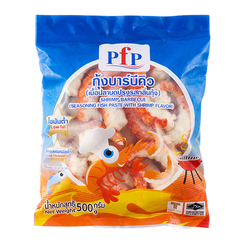พี.เอฟ.พี กุ้งบาร์บีคิว 500 ก. (PFP Frozen Barbecued Shrimp 500 g ...