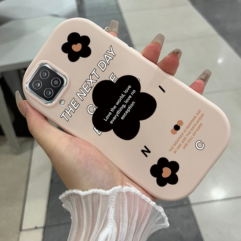 เคสสำหรับ Samsung Galaxy A12 4G A12 5G A22 4G M12 F12 เคสโทรศัพท์ดอกไม้ ...