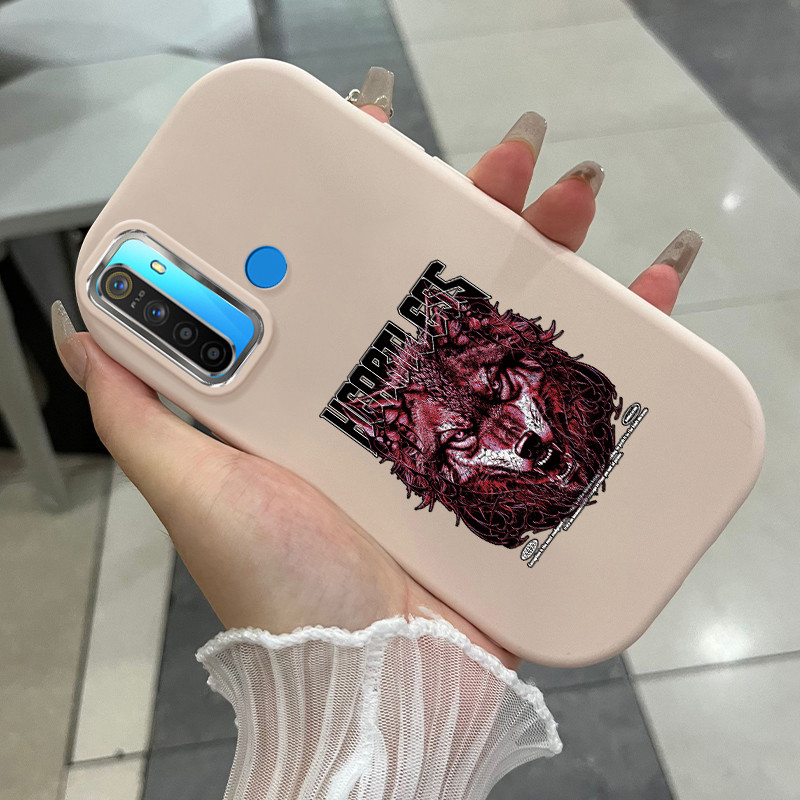 เคสสำหรับ Realme 5 5i 5s 6i C3 C3i 8 5G 8S 5G Q3 Q3i V13 5G Narzo 30 5G เคสโทรศัพท์หมาป่ากิ่ง ...