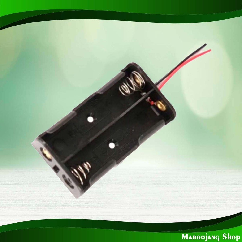 รางถ่าน AAA 2 ช่อง Case Li-Ion Battery Holder Storage 2S | Shopee Thailand