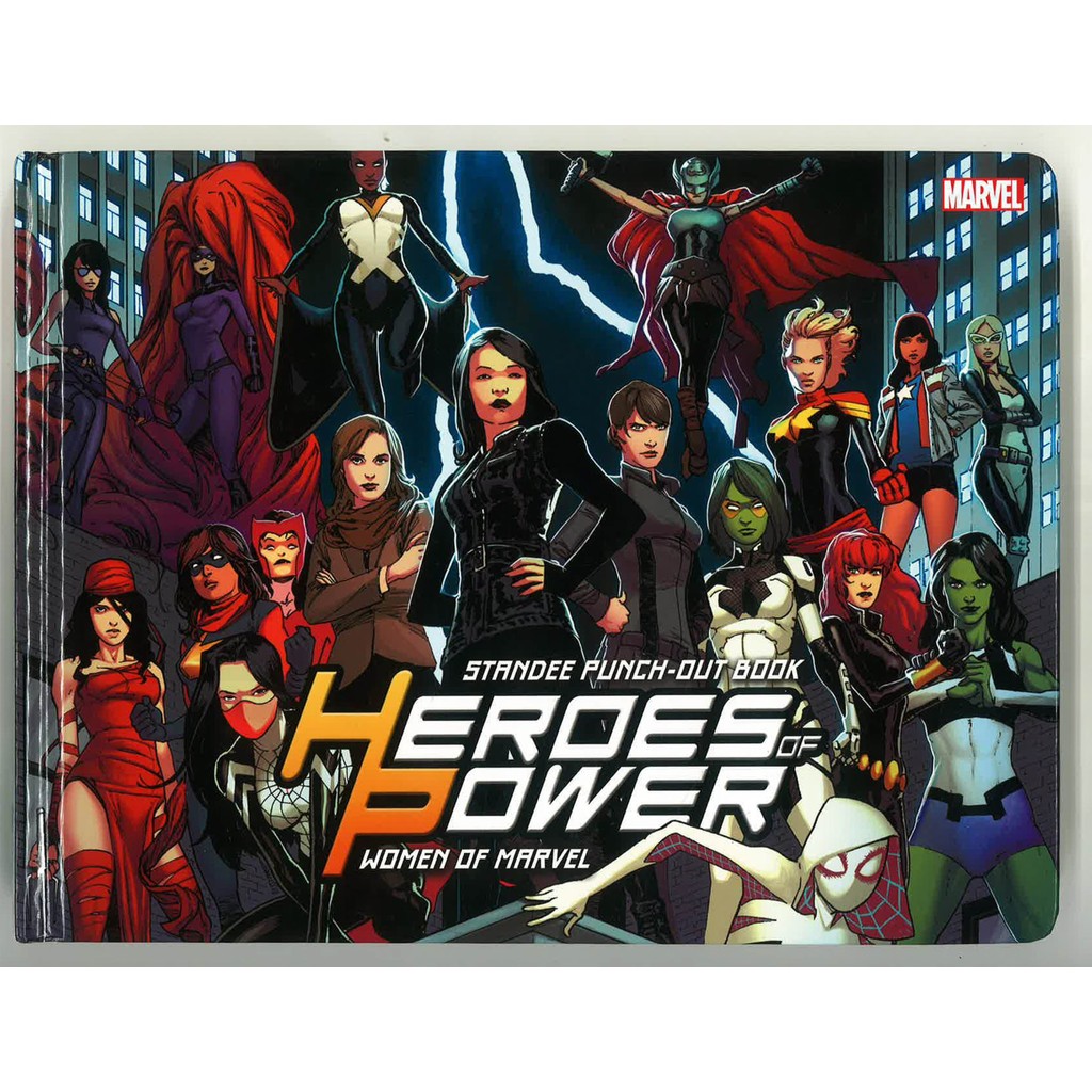 BBW หนังสือ HEROES OF POWER: WOMEN OF MARVEL: STANDEE PUNCH-OUT ...
