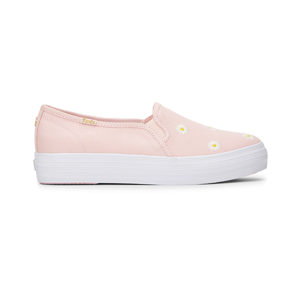 Keds รุ่น Triple Decker Magnolia Bakery Pink Flowers รองเท้าผ้าใบ ...