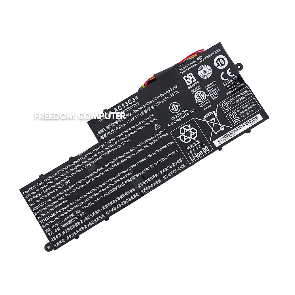 BATTERY-NOTEBOOK แบตเตอรี่โน๊ตบุ๊ค (แท้) AC13C34 สำหรับ ACER Aspire E ...