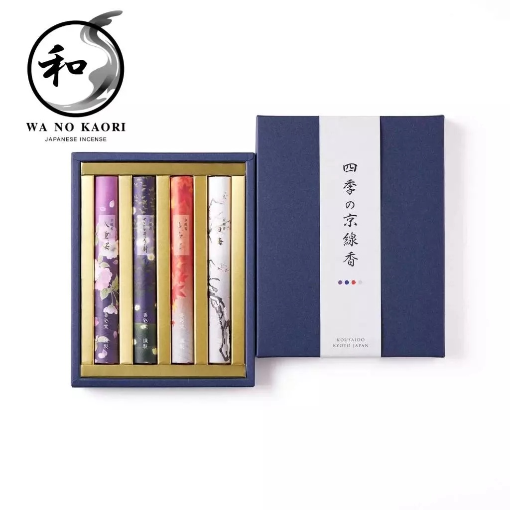 Kousaido Four Seasons Gift Set 4 Types 1 bundle each Japan Incense ธูป ...