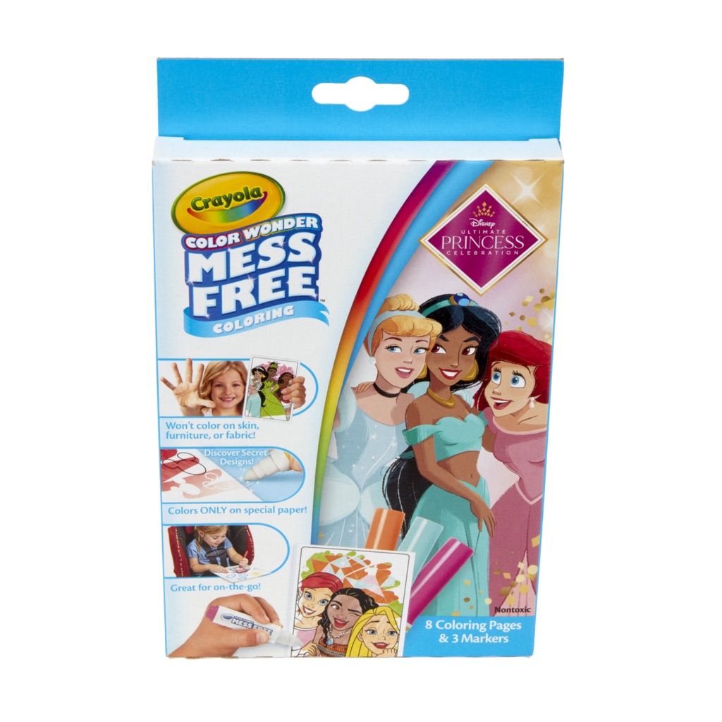 Crayola Mess Free Color Wonder Princess Coloring Page Mini เครโยล่า ชุด ...