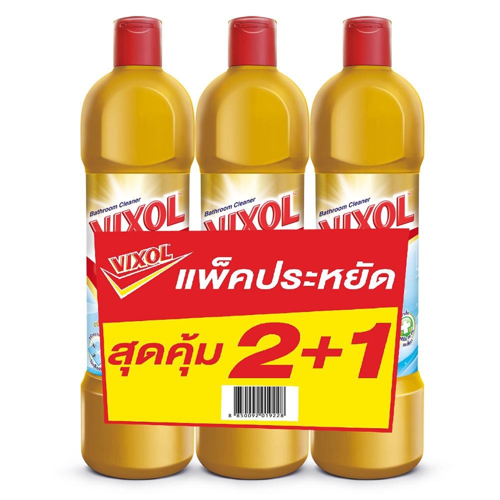 VIXOL น้ำยาทำความสะอาดห้องน้ำ 900ml แพ็ค3 ทอง | Shopee Thailand