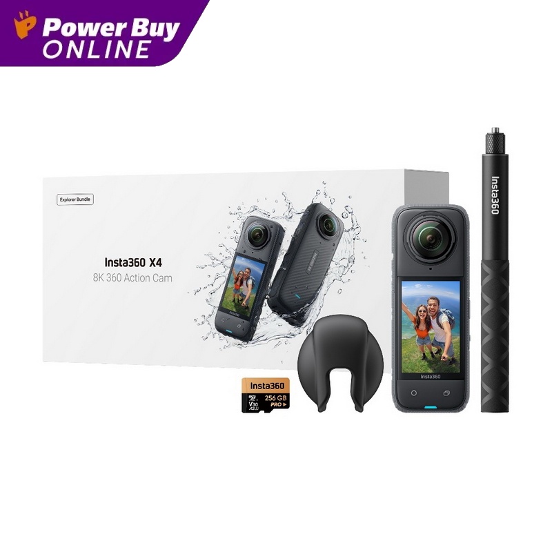 Insta360 X4 Explorer Bundle กล้องแอ็คชั่น (สีดำ) รุ่น INSTA-X401 | Shopee Thailand