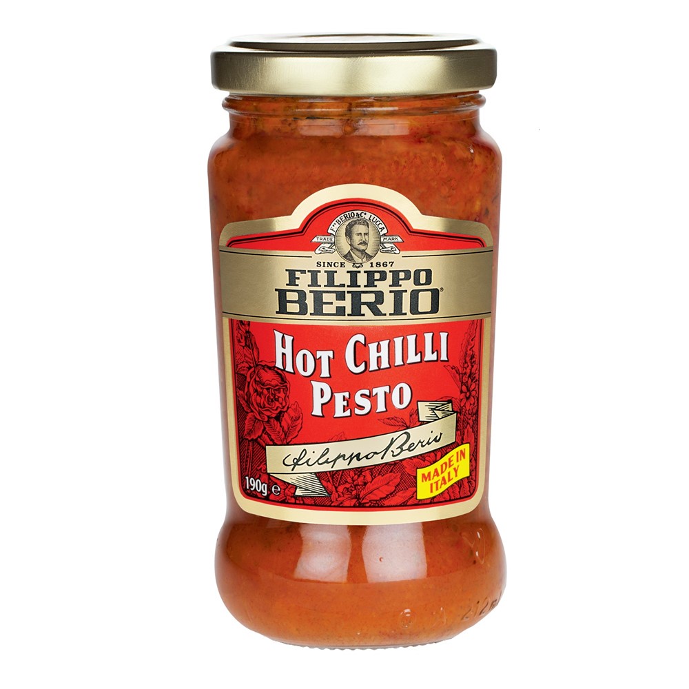 🌺 ฟิลิปโป เพสโต้ซอสผสมมะเขือเทศพริก190กรัม ☘️ FILLIPO BERIO HOT CHILLI ...