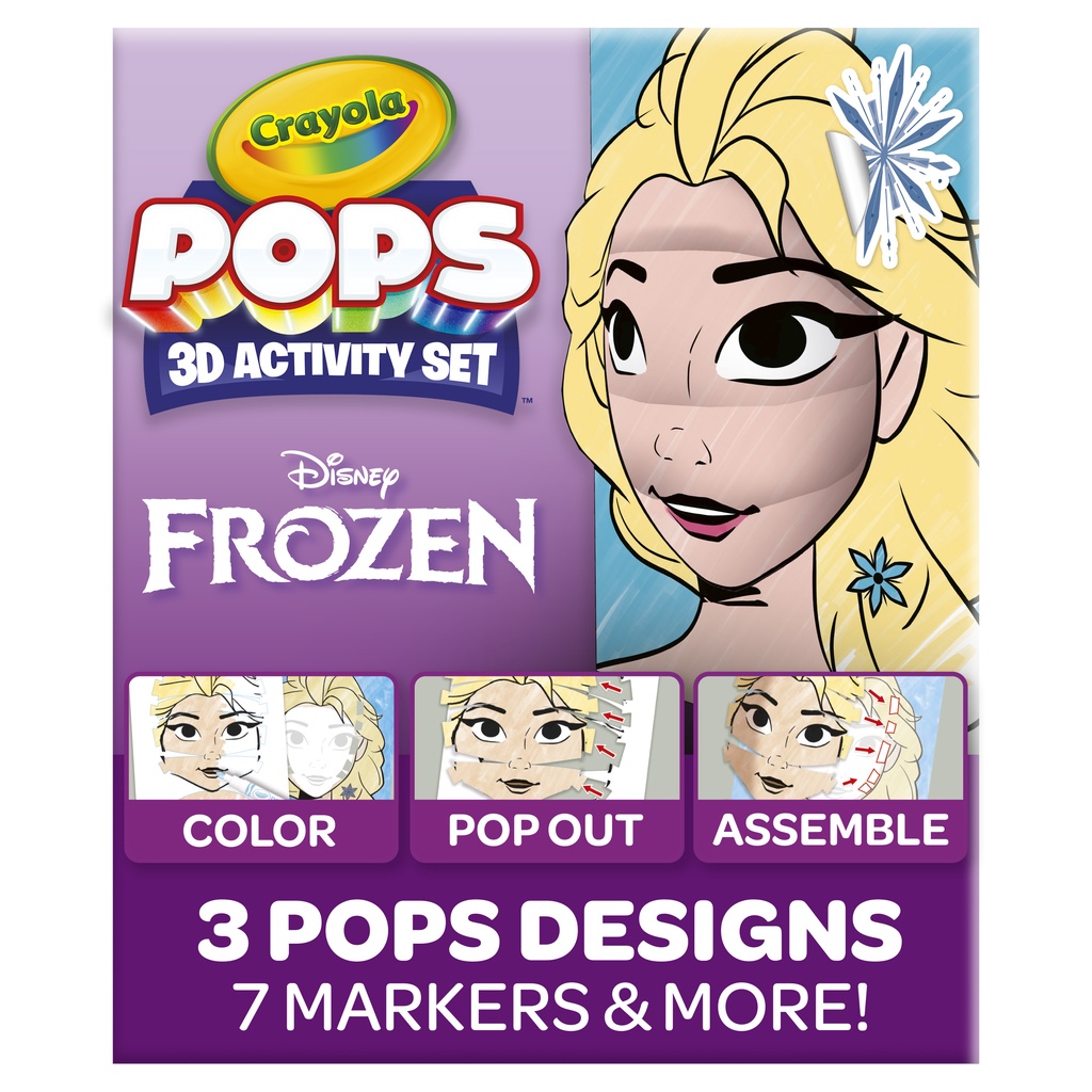 Crayola Pops Frozen 3D Activity Set เครโยล่า ป็อปส์ โฟรเซ่น กระดาษศิลปะ ...