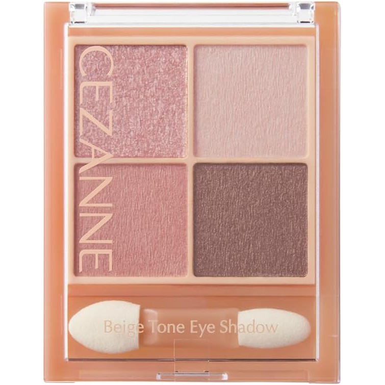 Cezanne Beige Tone Eye Shadow 06 Peach Beige 4.3g Glitter Pearl Matte 4 ...