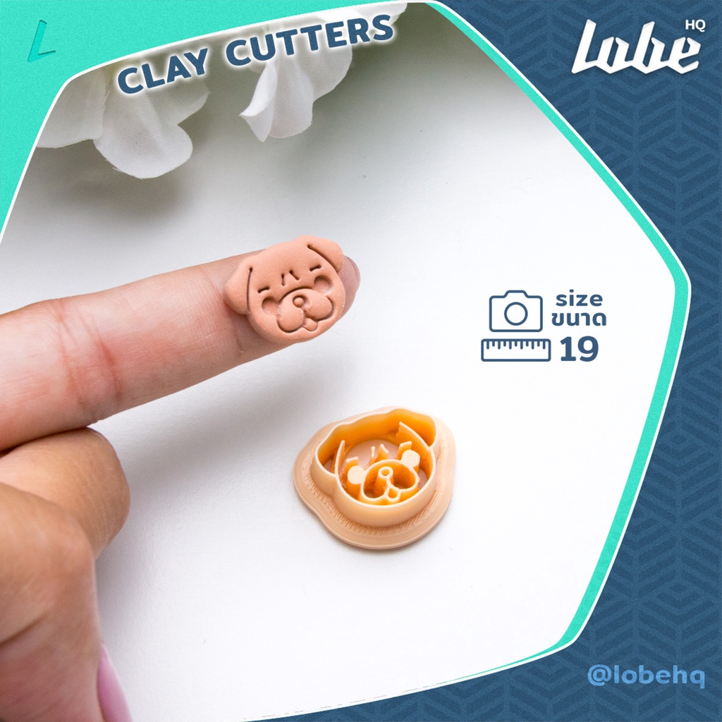 Pug Dog Shape A Clay Cutter/ แม่พิมพ์กดดินรูปทรงน้องหมาปัก | Shopee ...