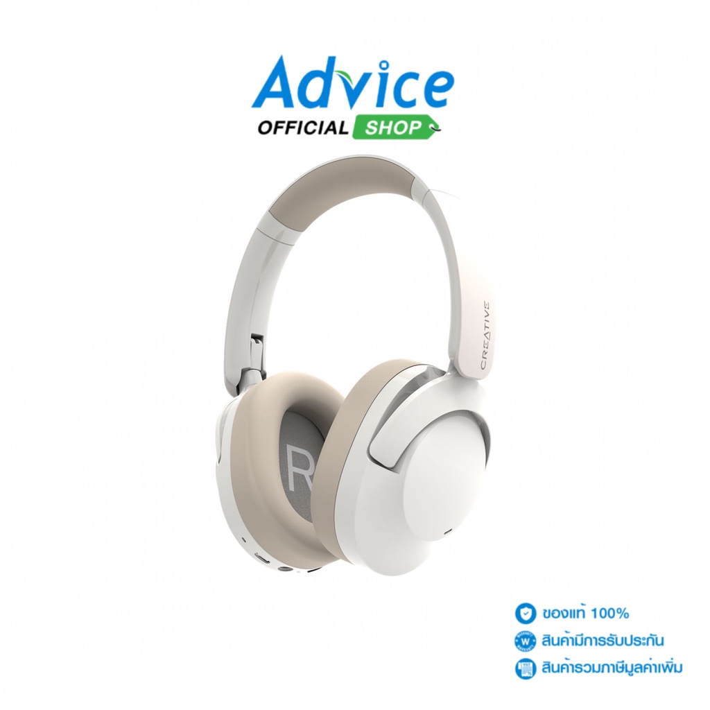 CREATIVE Wireless Headset Zen Hybrid 2 - Cream - A0164617 | Shopee Thailand
