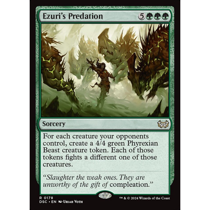 Ezuri's Predation DSC Duskmourn: House of Horror Commander การ์ด Magic ...