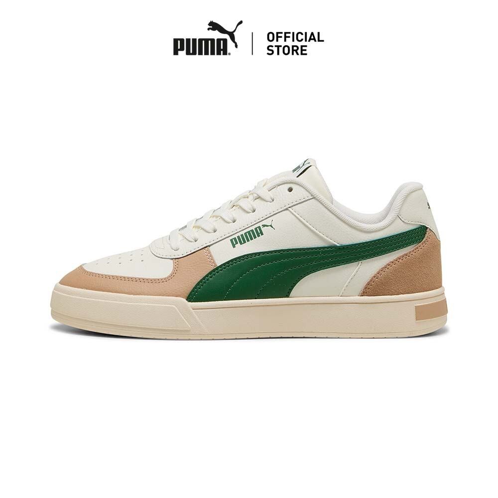 PUMA BASICS - รองเท้าผ้าใบ Caven Mix สีเบจ - 39939805 | Shopee Thailand