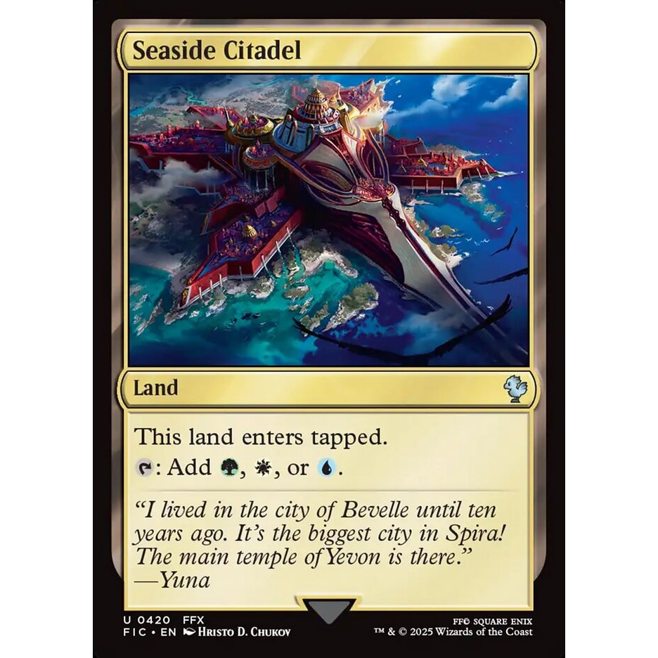 Seaside Citadel [Surge Foil] FIC Final Fantasy Commander การ์ด Magic ...