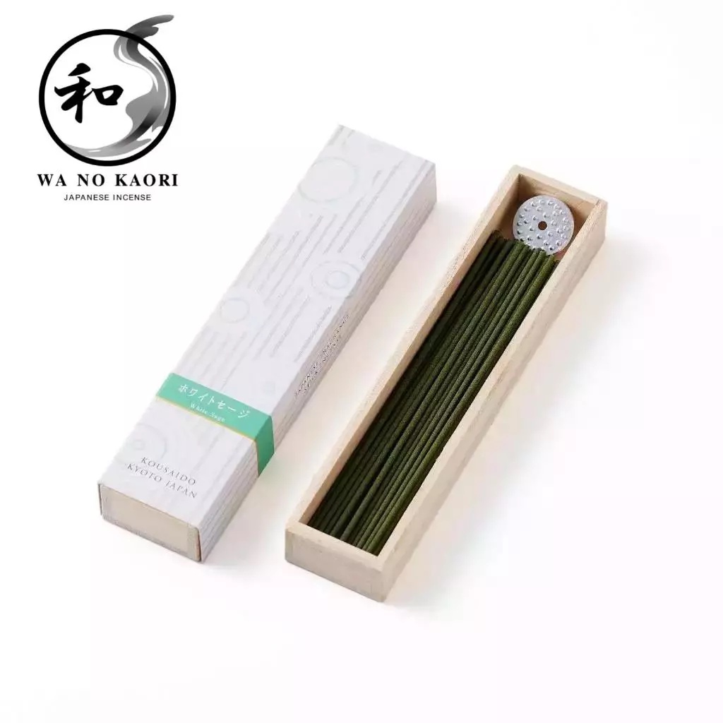Kousaido Hyakurakukou White Sage 40 sticks Japan Incense ธูปหอม ญี่ปุ่น ...