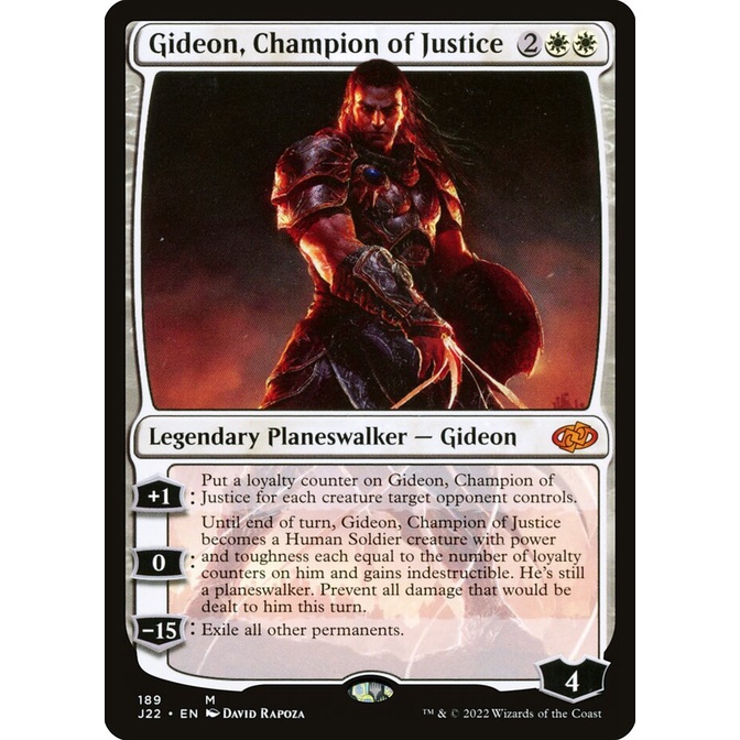 Gideon, Champion of Justice J22 Jumpstart 2022 การ์ด Magic the ...