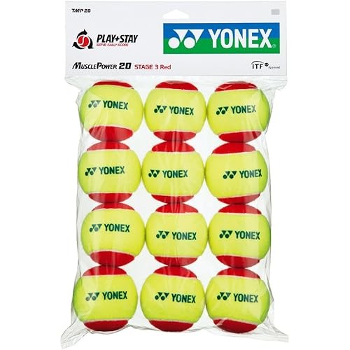 YONEX Hard tennis ball for children 3 8 years old Muscle Power 20 12 ...