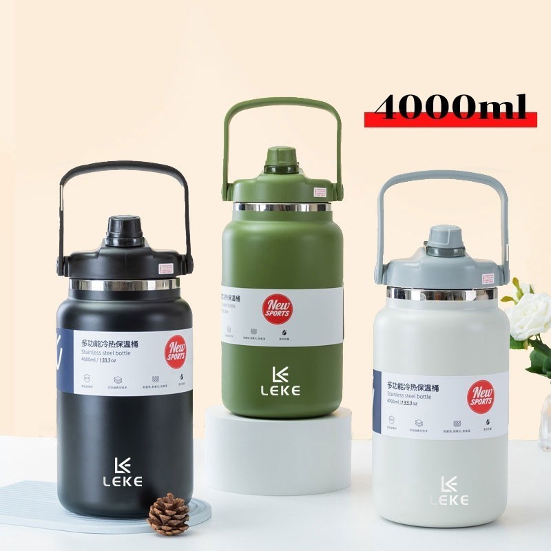กระติกน้ำยักต์ ขวดน้ำเก็บอุณหภูมิ 4Lขวดน้ำเก็บความเย็น 4000ml กระติกน้ำเก็บอุณหภูมิ กระติกน้ำ ...