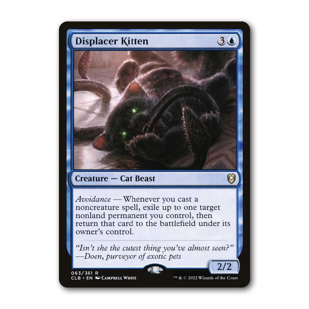 [MTG] Displacer Kitten [CLB] [Blue] [Rare] [Normal] [ENG] [2022] (Magic ...