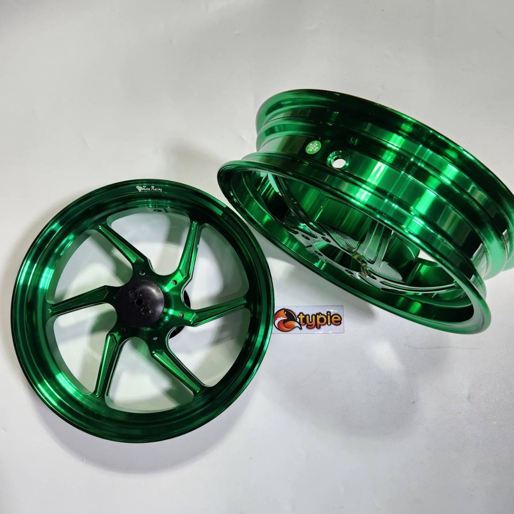 GIORNO ขอบ12 ล้อแม็ก จีออโน่ สีเขียว งานCNC ZERN ไม่ต้องแปลง ใส่ได้ทั้งรุ่นABSและCBS | Shopee ...