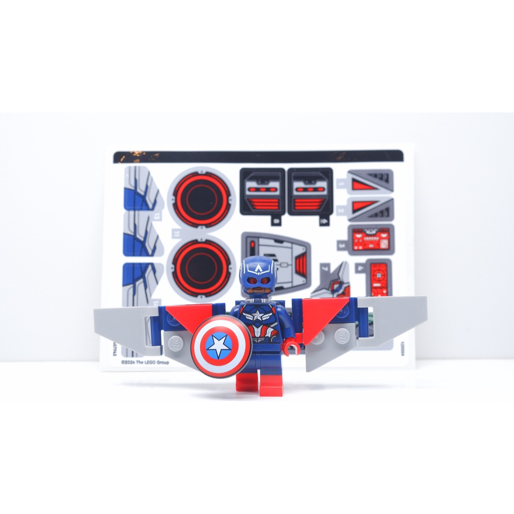 ( Ploybrick Minifigure ของแท้ ) Marvel Captain America Sam Wilson with ...