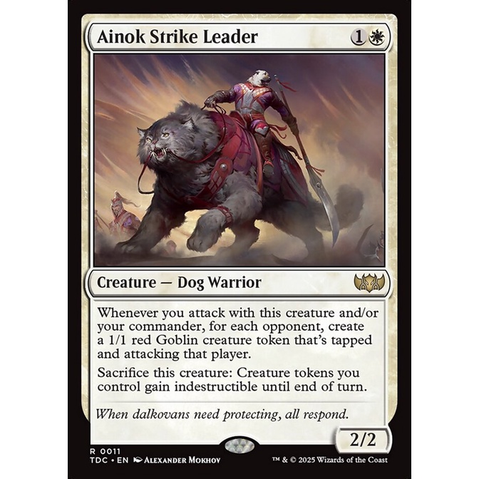 Ainok Strike Leader TDC Tarkir: Dragonstorm Commander การ์ด Magic the ...