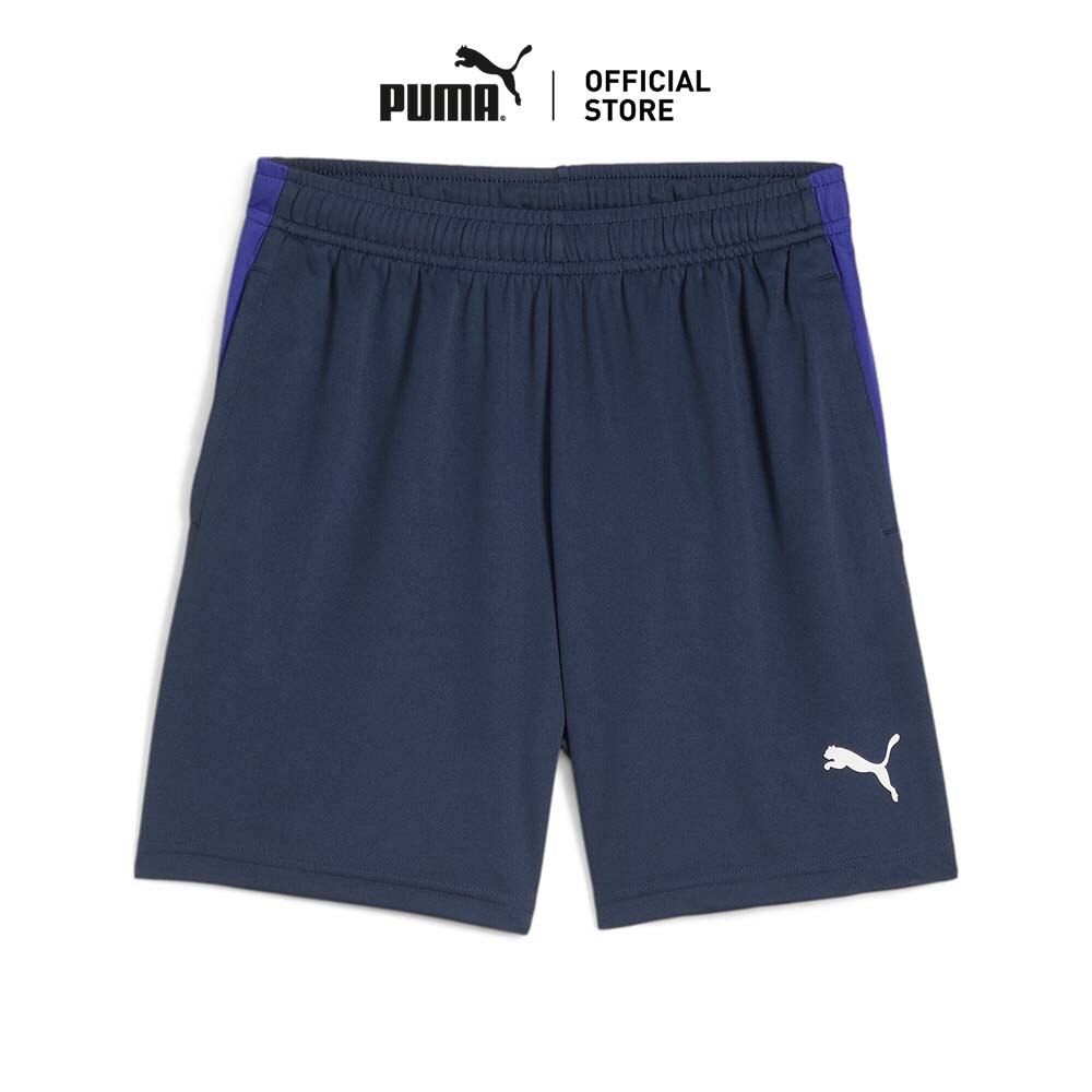 PUMA FOOTBALL - กางเกงออกกำลังกายเด็กโต individualFINAL สีฟ้า ...